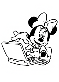 Kertas Mewarna Minnie Mouse untuk Kanak-kanak