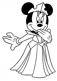 Kertas Mewarna Minnie Mouse untuk Kanak-kanak