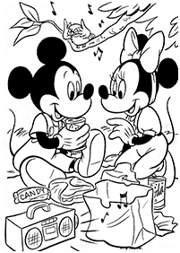 Minnie Mouse – Kertas Mewarna Boleh Cetak