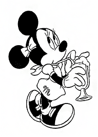 Minnie Mouse – Kertas Mewarna Boleh Cetak