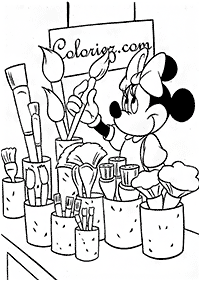 Minnie Mouse – Kertas Mewarna Boleh Cetak